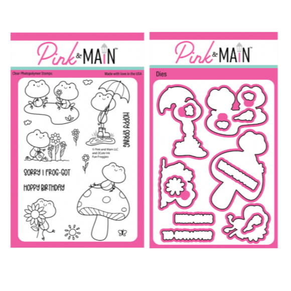 Pink and Main Fun Froggies Clear Stamp and Die Set – Simon Says Stamp