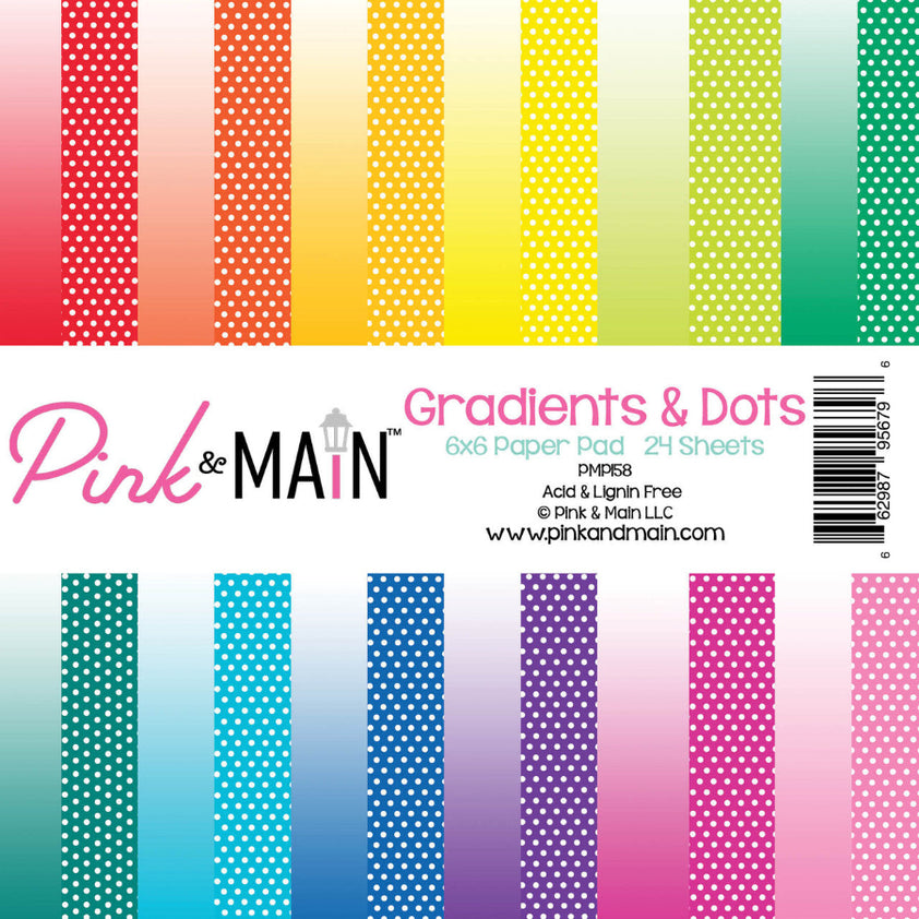 Pink and Main Gradients and Dots 6x6 Paper Pack pmp158 – Simon Says Stamp