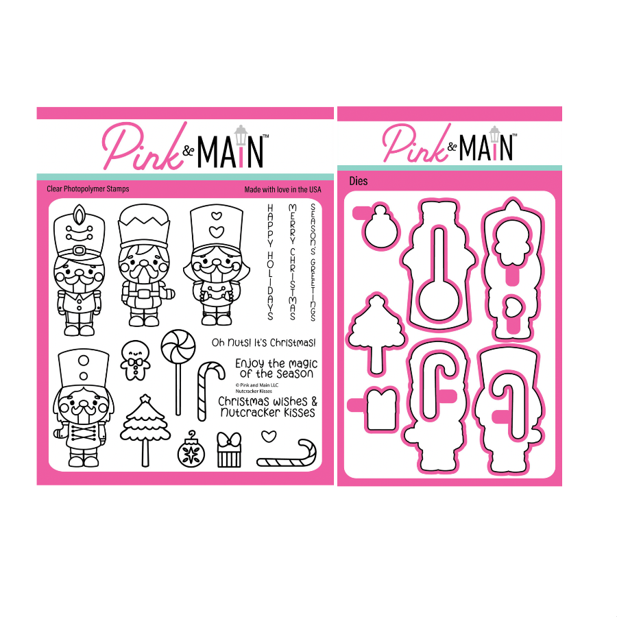 Pink and Main Nutcracker Kisses Clear Stamp and Die Set – Simon Says Stamp