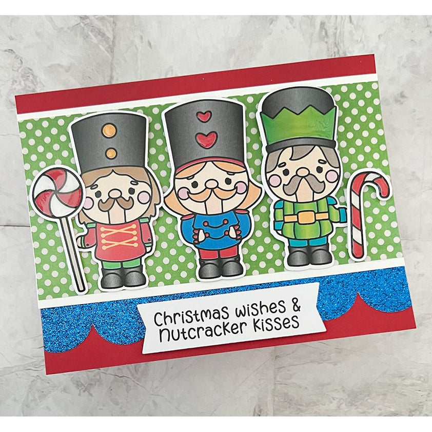 Pink and Main Nutcracker Kisses Clear Stamp and Die Set – Simon Says Stamp
