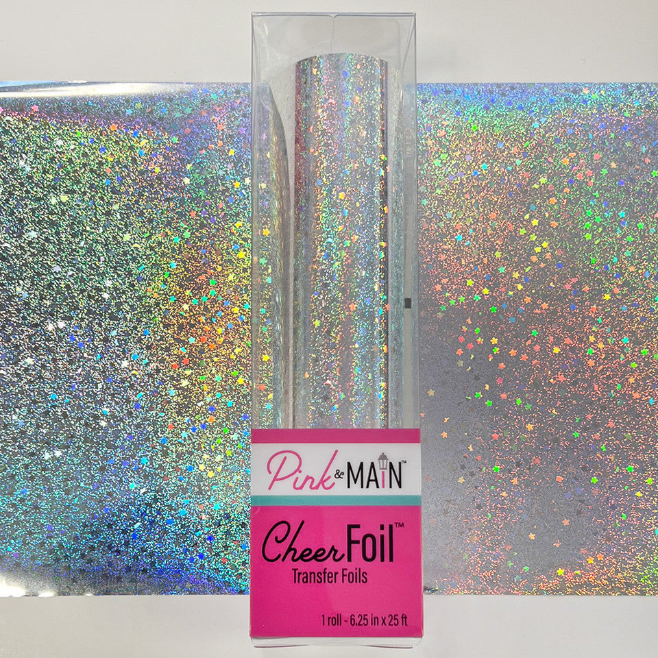 Pink and Main Sparkle Silver CheerFoil Roll pmf258 – Simon Says Stamp