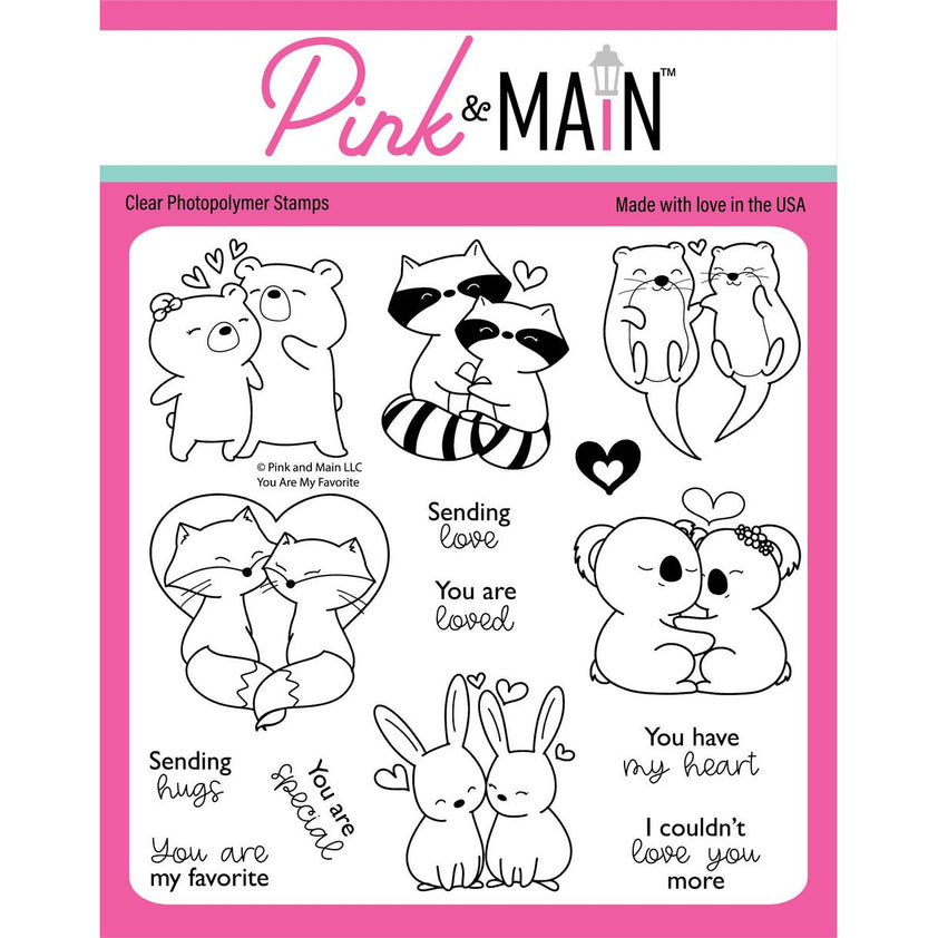 Pink and Main You Are My Favorite Clear Stamp and Die Set – Simon Says ...