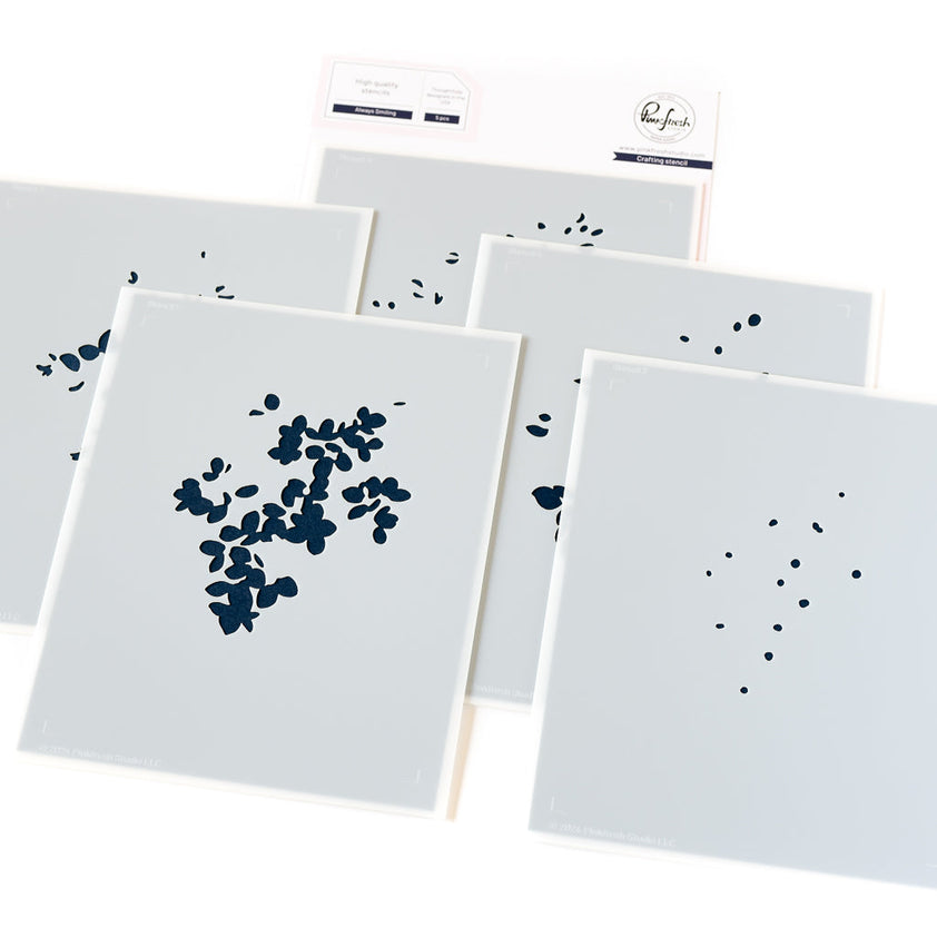 Pinkfresh Studio Always Smiling Stamps Dies Stencils And Press Plates ...