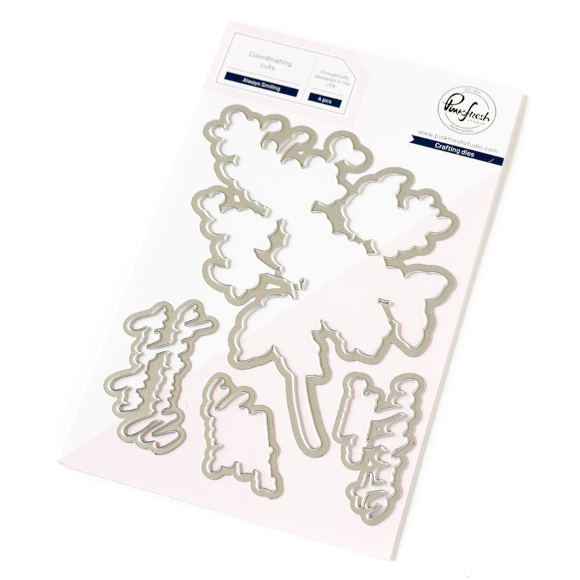 Pinkfresh Studio Always Smiling Stamps Dies Stencils And Press Plates ...