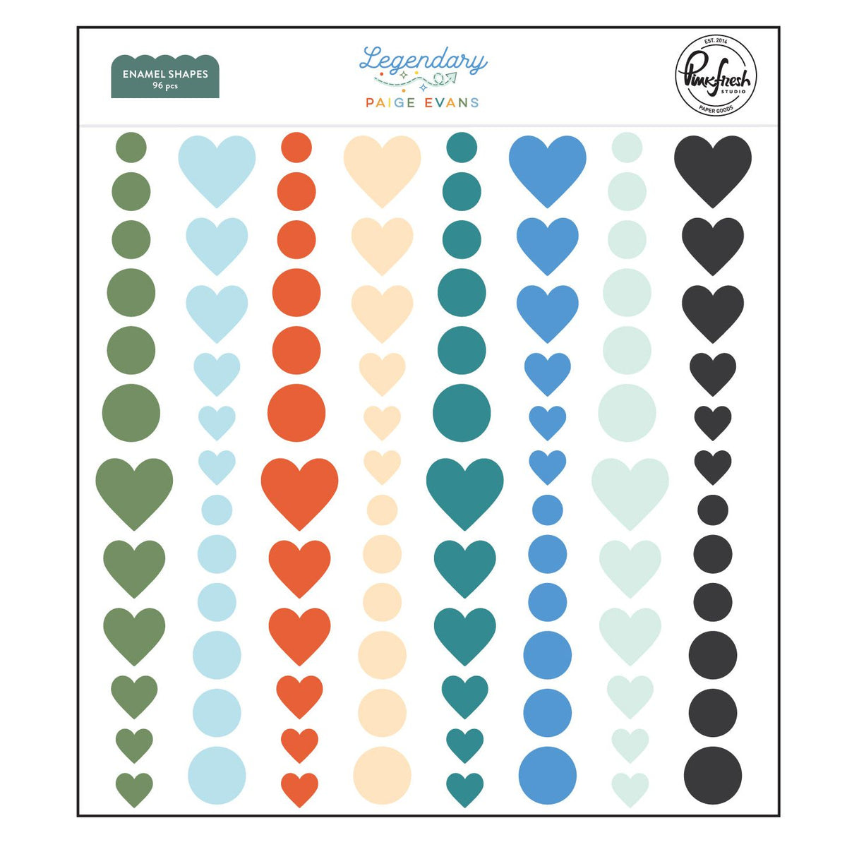 Pinkfresh Studio Legendary Enamel Shapes 287225 – Simon Says Stamp