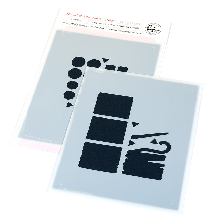 Pinkfresh Studio The Stitch Edit Notion Story Dies And Stencils Bundle ...
