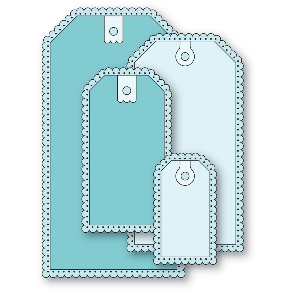 Poppy Stamps Scalloped Pinpoint Tags Dies 2740 – Simon Says Stamp