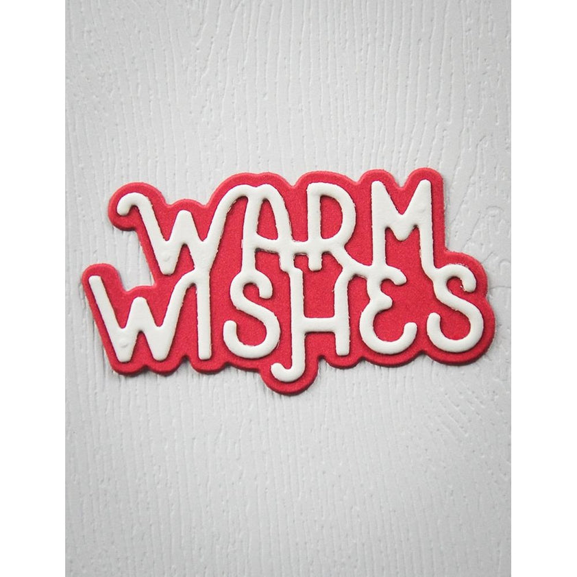 Poppy Stamps Warm Wishes Cheerful Script Dies 2755 – Simon Says Stamp