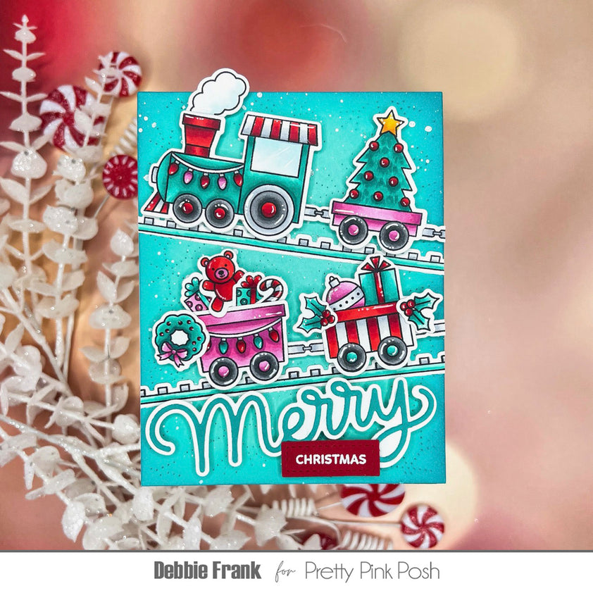 Pretty Pink Posh Christmas Train Clear Stamps – Simon Says Stamp
