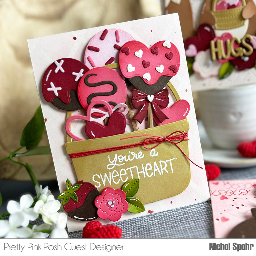 Pretty Pink Posh Diamond Grid Stencil – Simon Says Stamp