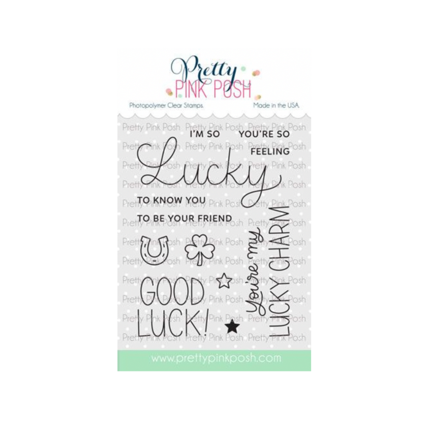 Pretty Pink Posh Lucky To Know You Clear Stamps – Simon Says Stamp