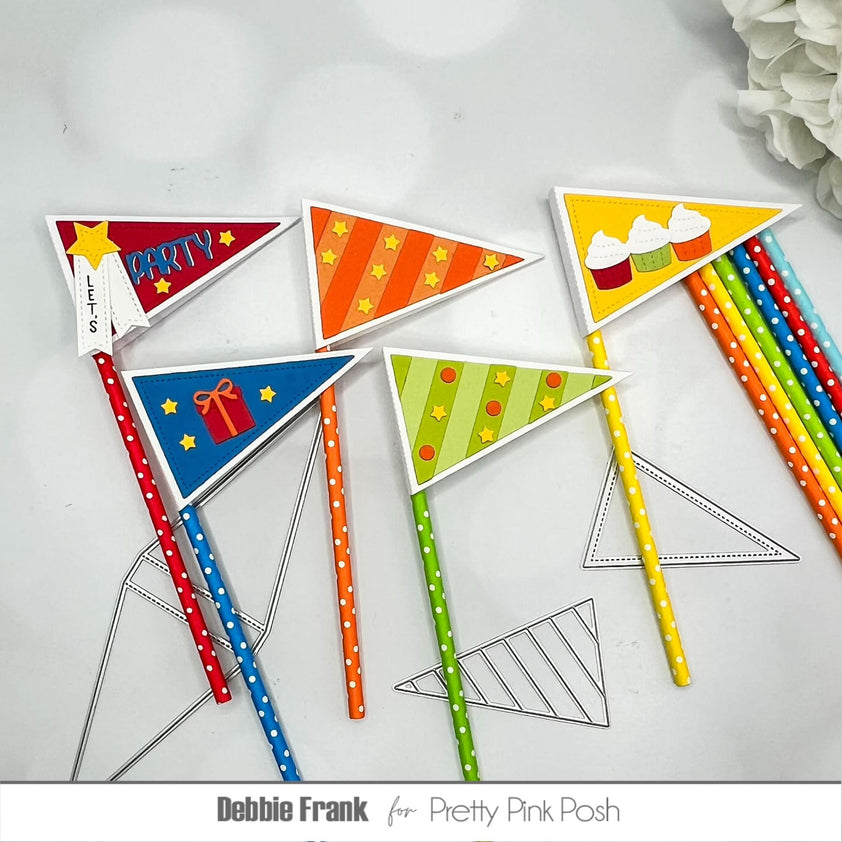 Pretty Pink Posh Party Flags Dies – Simon Says Stamp