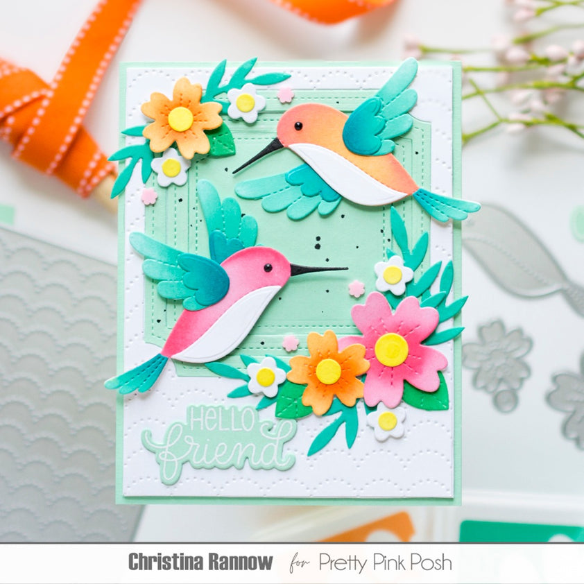 Pretty Pink Posh Stitched Hummingbirds Dies – Simon Says Stamp