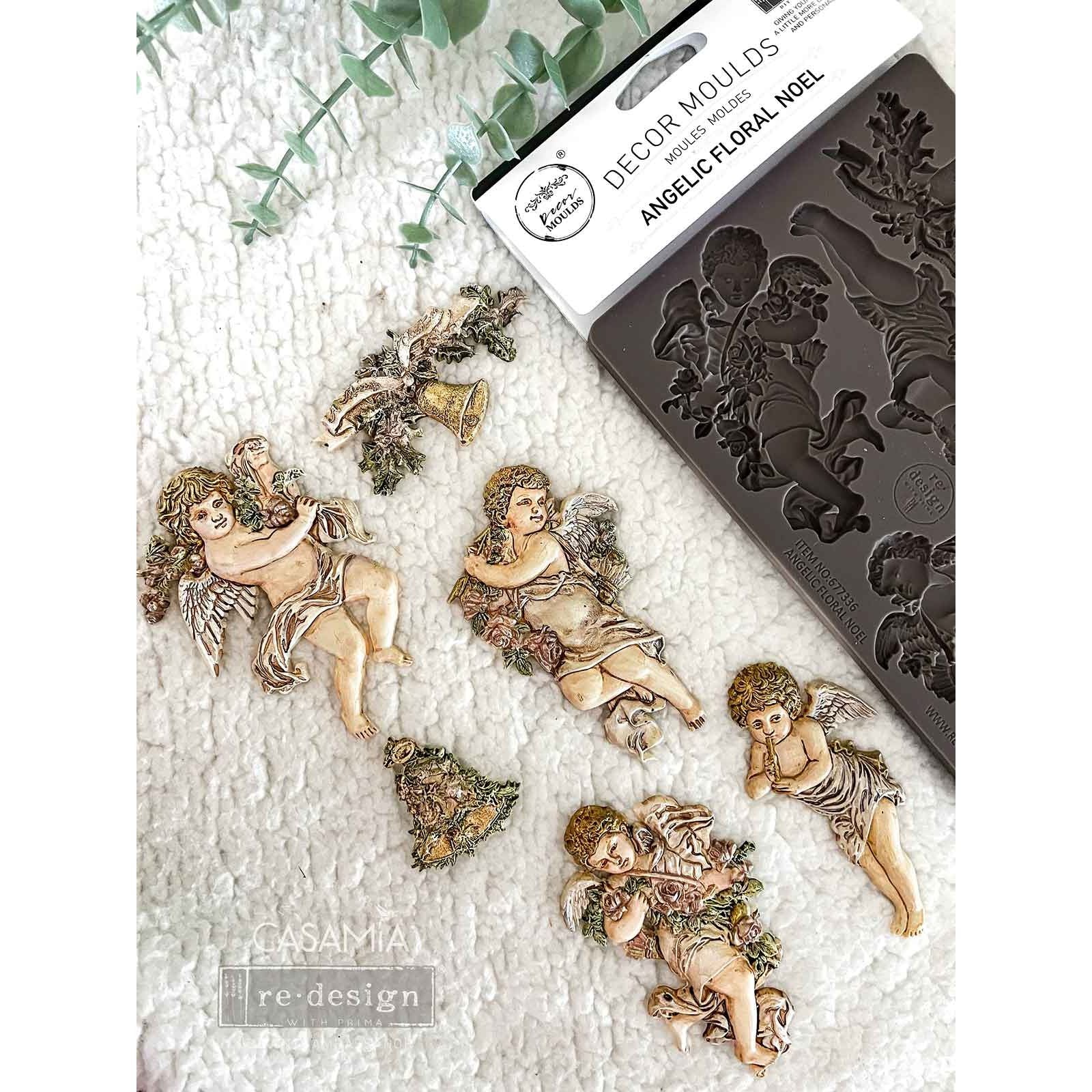 Redesign With Prima Marketing Angelic Floral Noel Decor Mould 677336 ...