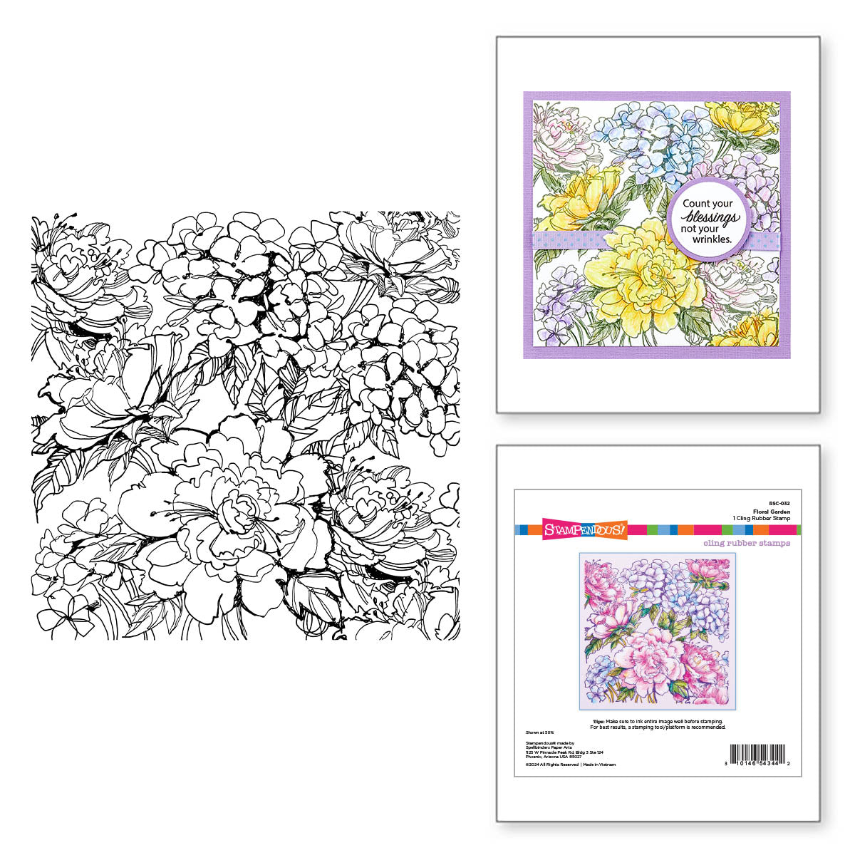 Stampendous Floral Garden Cling Stamps rsc-032* – Simon Says Stamp