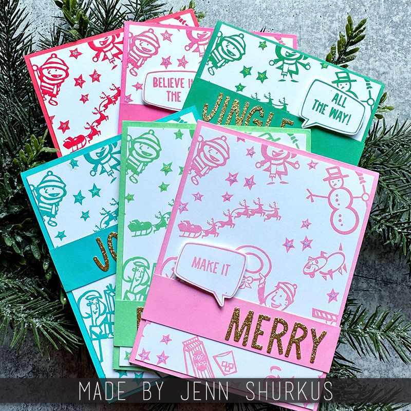 Tim Holtz Cling Rubber Stamps Christmas Cartoons cms473 – Simon Says Stamp
