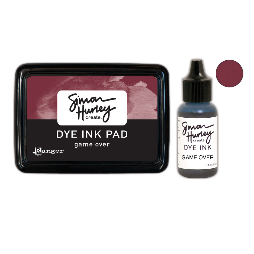 Ranger Simon Hurley Game Over Dye Ink Pad And Reinker Bundle – Simon ...