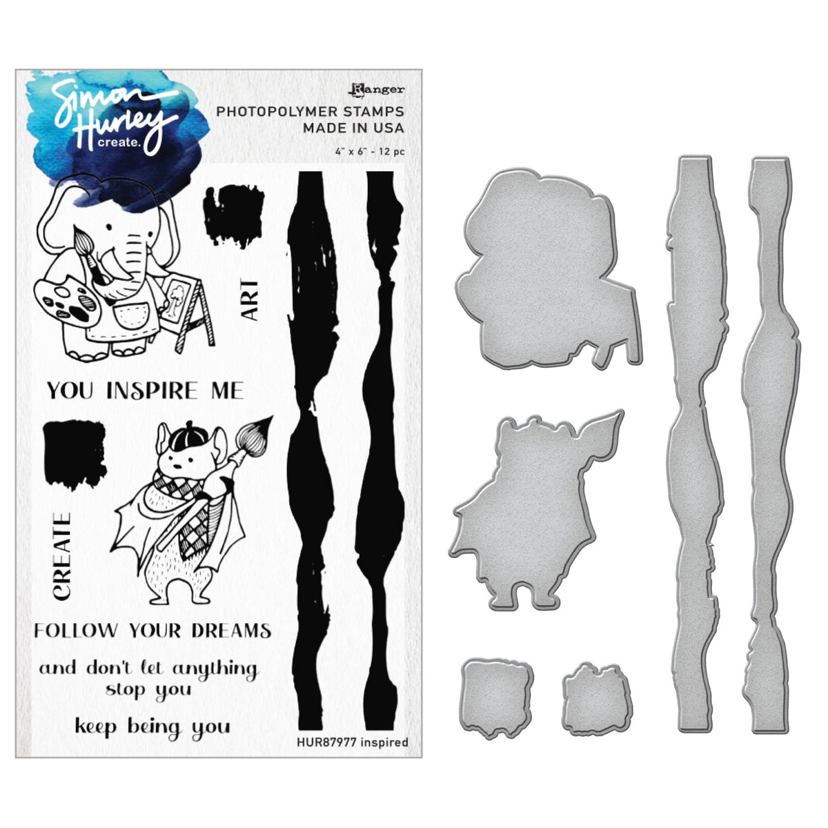 Ranger Simon Hurley Inspired Clear Stamps And Dies Bundle* – Simon Says ...