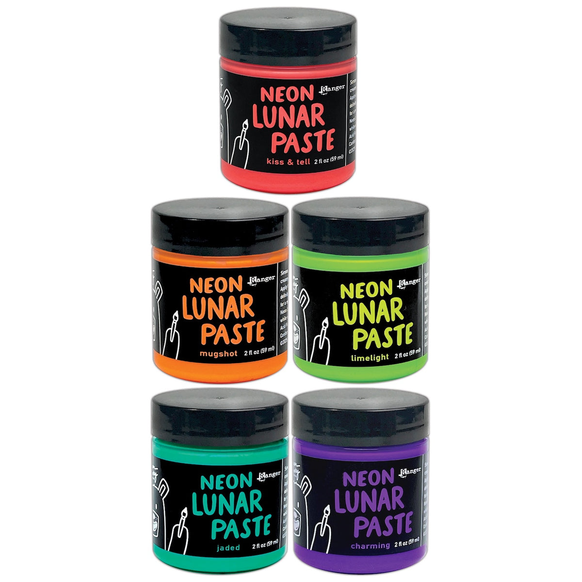 Ranger Simon Hurley Neon Lunar Paste Bundle Of 5 – Simon Says Stamp