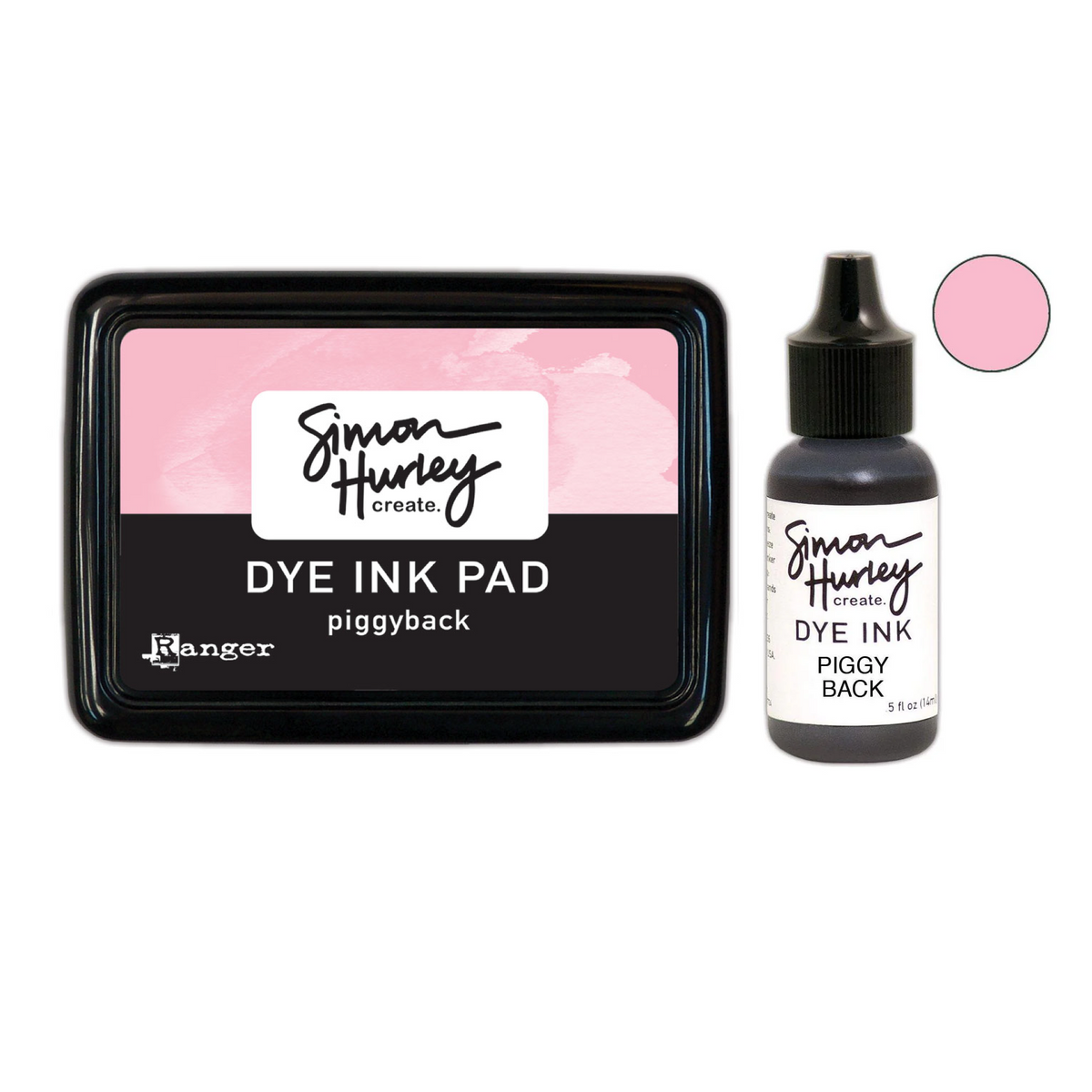 Ranger Simon Hurley Piggyback Dye Ink Pad And Reinker Bundle – Simon ...