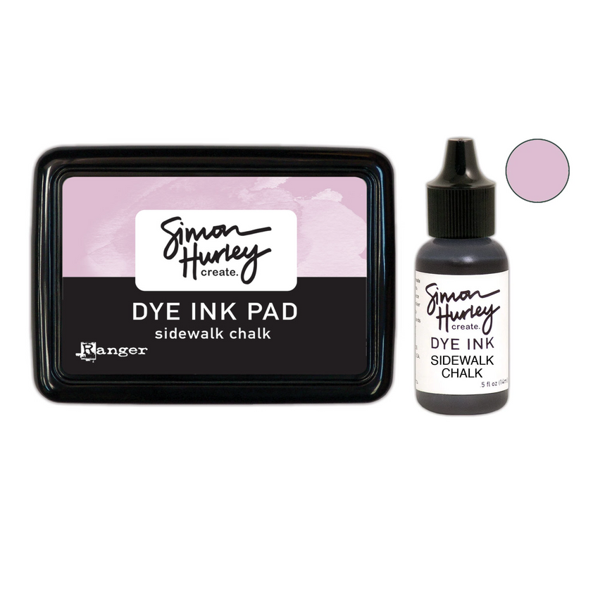 Ranger Simon Hurley Sidewalk Chalk Dye Ink Pad And Reinker Bundle – Simon Says Stamp