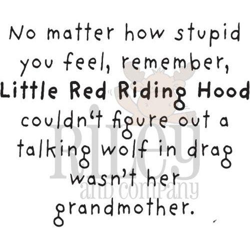 Riley And Company Funny Bones Little Red Riding Hood Clear Stamp rwd-1 ...