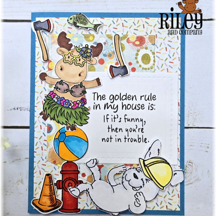 Riley And Company Funny Bones The Golden Rule Clear Stamp rwd-1411 ...