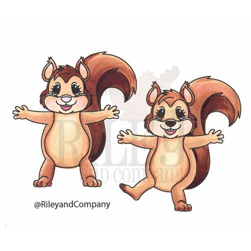 Riley and Company Basic Dress Up Squirrel dur010 – Simon Says Stamp