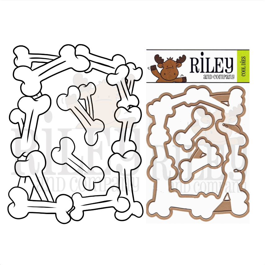 Riley and Company Dog Bone Frame Clear Stamp and Die Set – Simon Says Stamp