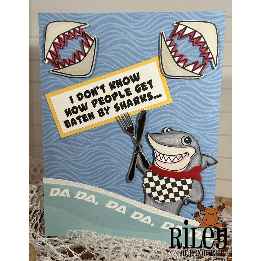 Riley and Company Dress Up Shark Clear Stamp and Die Set – Simon Says Stamp