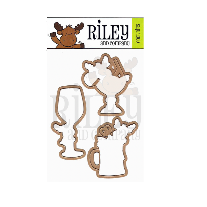 Riley and Company Riley Cool Cocktails Clear Stamp and Die Set – Simon ...