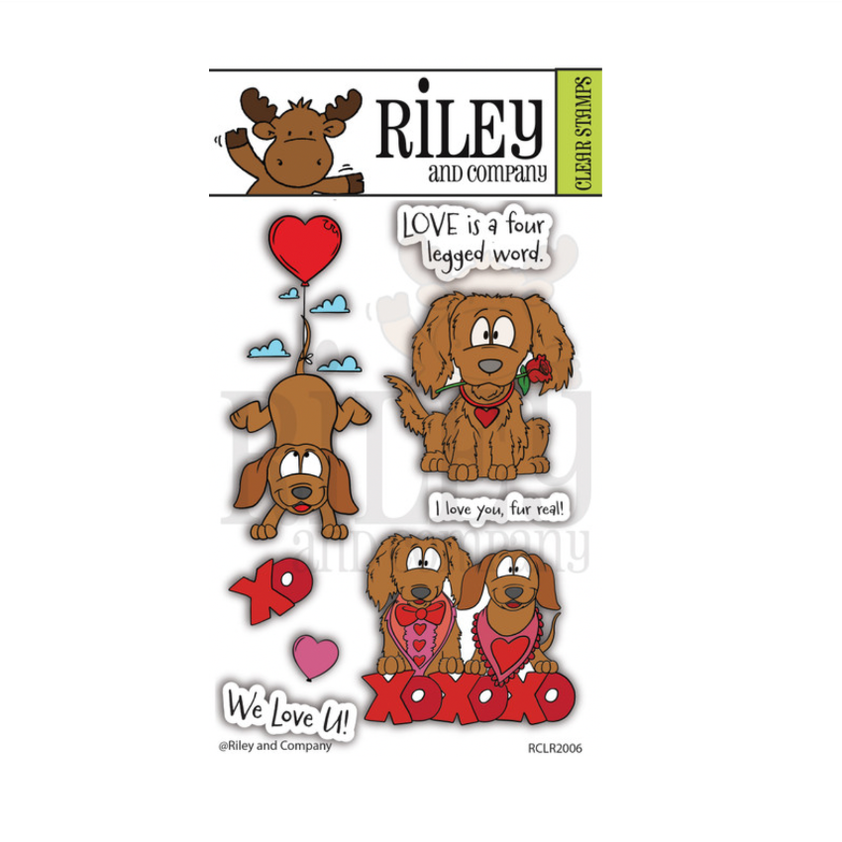 Riley and Company Woody and Hazel Jean XO Clear Stamps rclr2006 – Simon ...