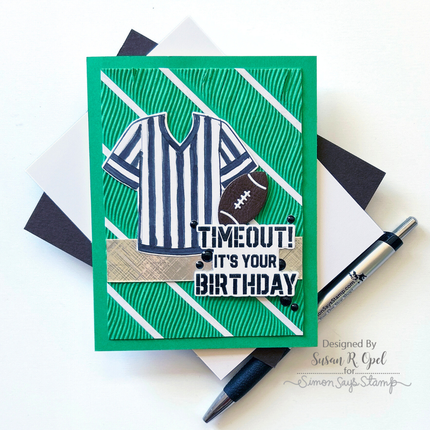 Simon Says Stamp Embossing Folder Rolling Waves sf387 Cheering for You