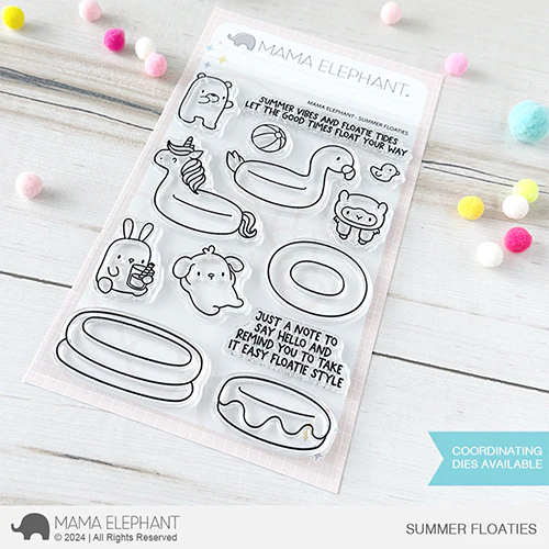 Mama Elephant Summer Floaties Clear Stamps – Simon Says Stamp