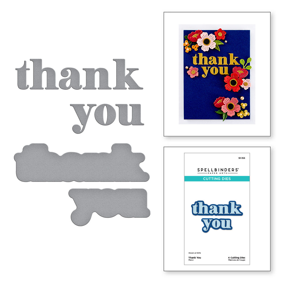 Spellbinders Thank You Etched Dies s1-155* – Simon Says Stamp