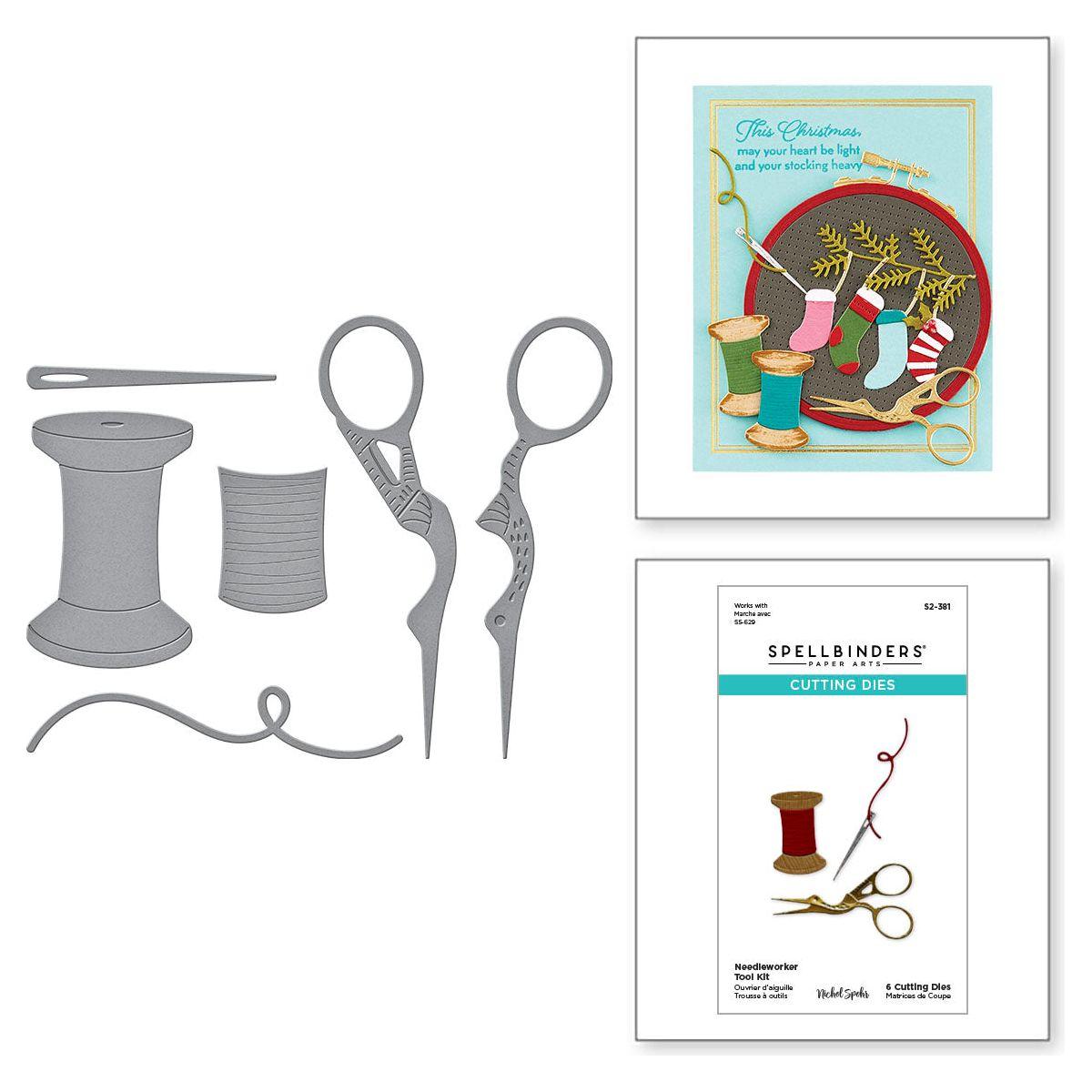 Spellbinders Needleworker Tool Kit Etched Dies s2-381 – Simon Says Stamp