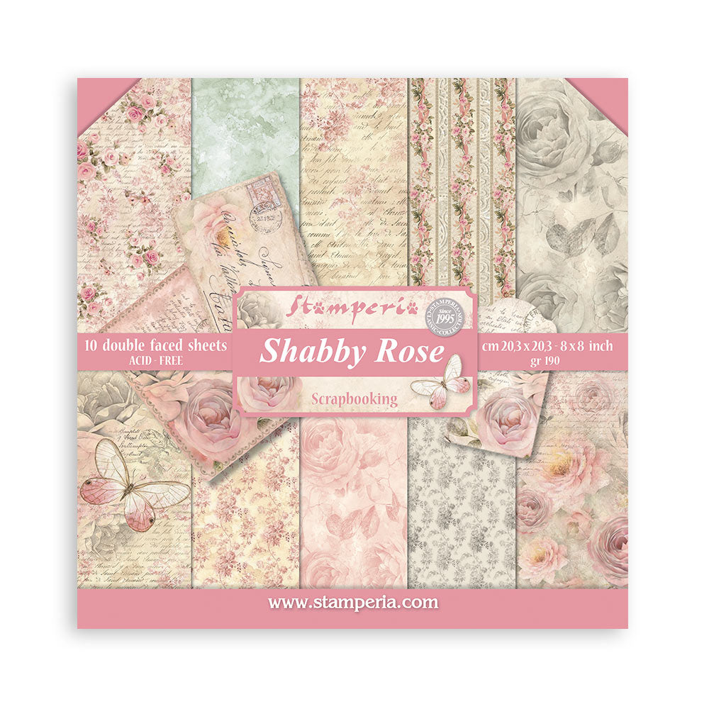 Stamperia Shabby Rose 8x8 Paper sbbs107 – Simon Says Stamp