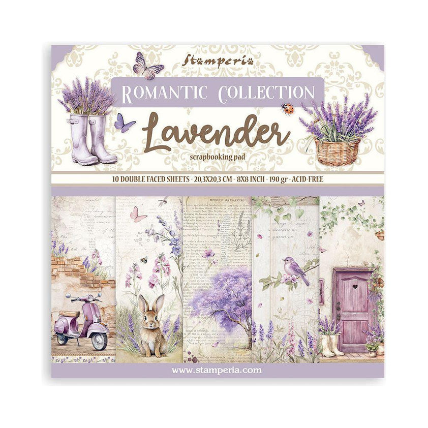 Stamperia Romantic Lavender 8x8 Paper sbbs108 – Simon Says Stamp
