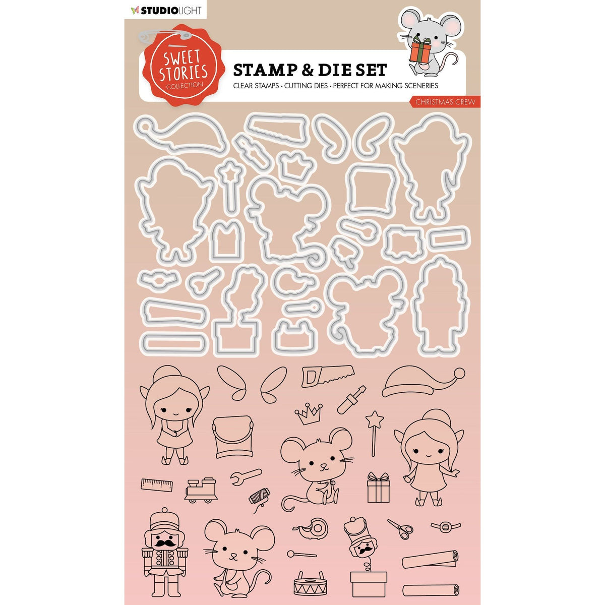 Studio Light Christmas Crew Stamp and Die Set sl-ss-scd67* – Simon Says ...