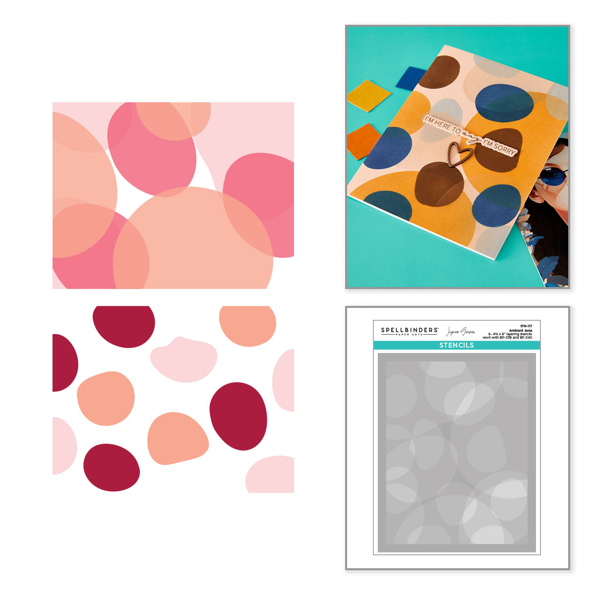 Spellbinders Ambient Aura Stencils stn-117 – Simon Says Stamp