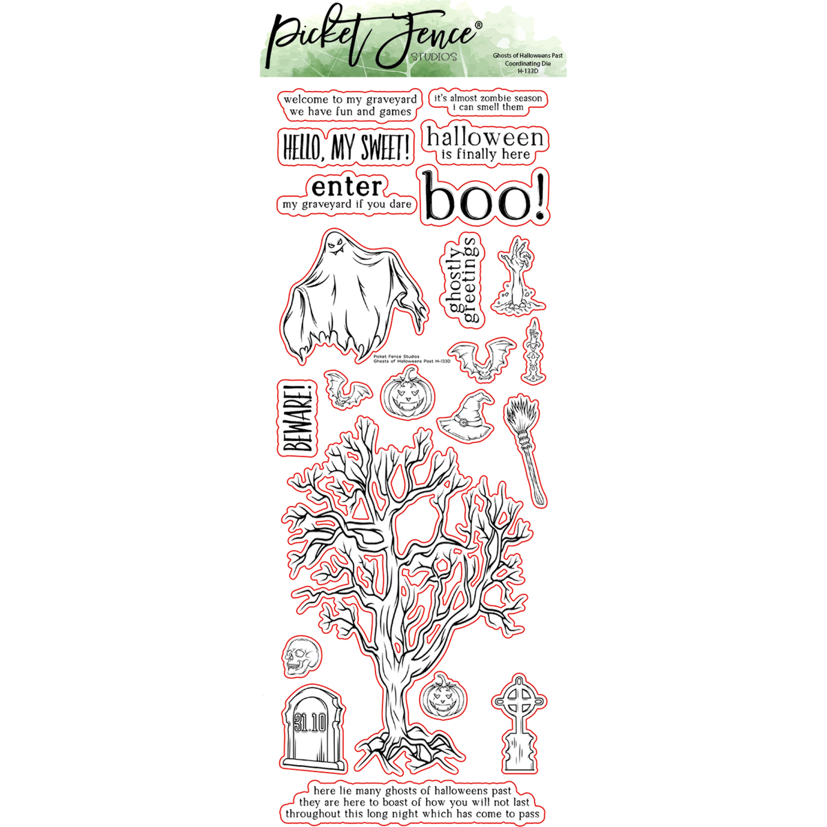 Picket Fence Studios Ghosts of Halloweens Past Die h-133d* – Simon Says ...