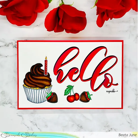 Streamside Studios My Favorite Cupcake Clear Stamp Set stsd23* – Simon ...