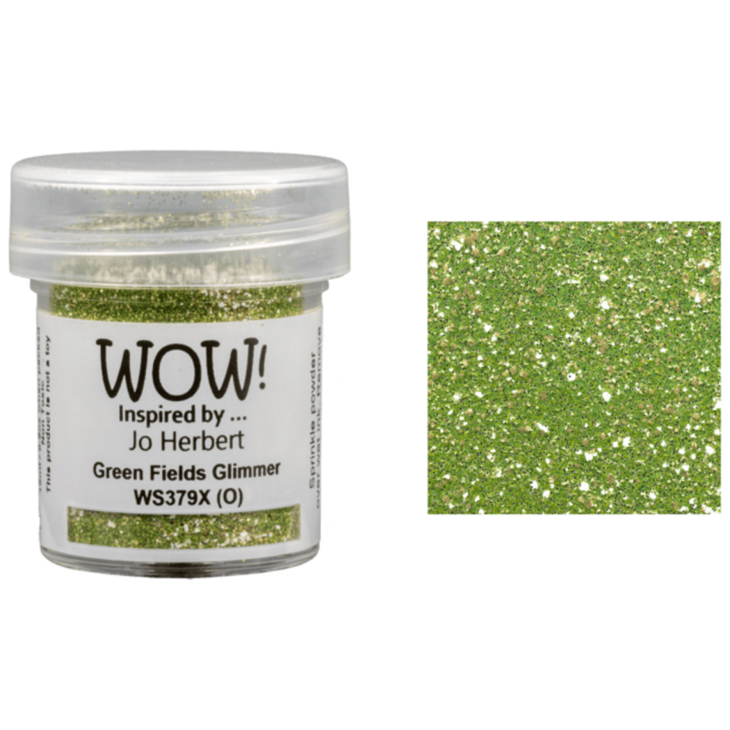WOW Embossing Powder Glitter Green Fields Glimmer ws379x – Simon Says Stamp