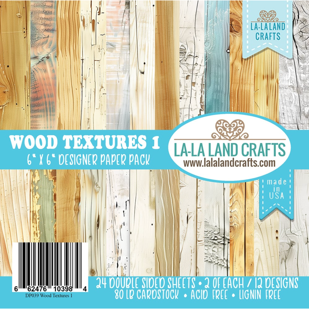 La-La Land Crafts Wood Textures 1 6x6 inch Paper Pack dp039 – Simon ...