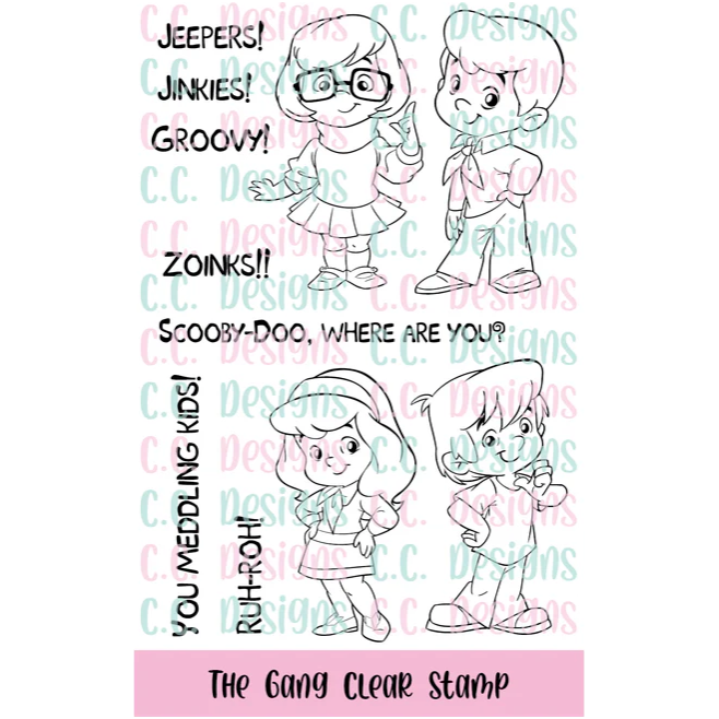 C.C. Designs The Gang Clear Stamp Set ccd-0360 – Simon Says Stamp