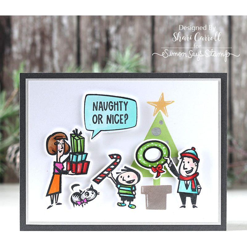 Tim Holtz Christmas Cartoons Stamps with Simon Says Stamp Dies Bundle