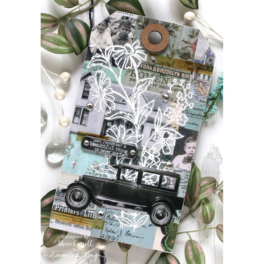 Tim Holtz Embroidery Stamps with Simon Says Stamp Dies Bundle setem24