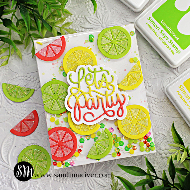 Simon Says Stamp Citrus Slices Wafer Dies s842 Out Of This World
