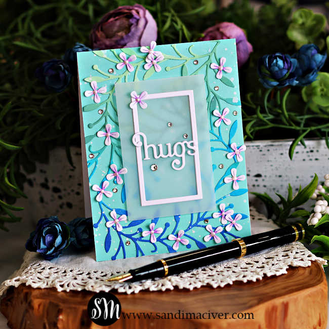 Simon Says Stamp Dainty Floral Vine Wafer Dies s1011 Moments in Time