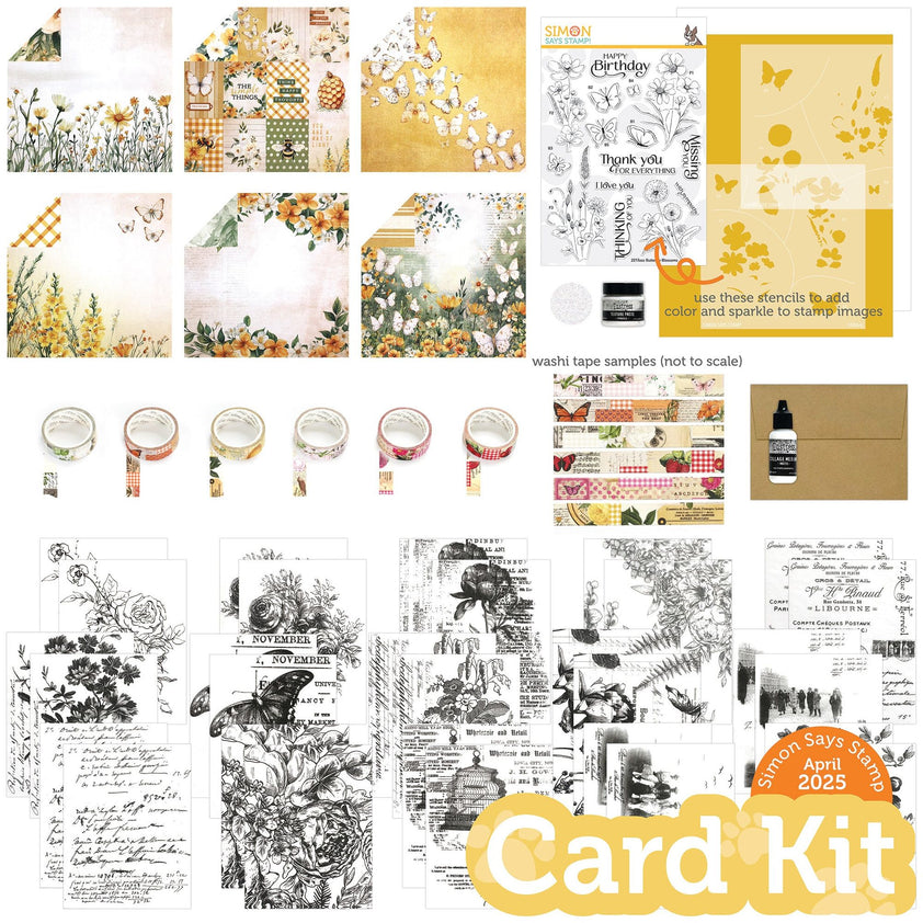 Simon Says Stamp Card Kit of the Month 2025 Subscription! April Start
